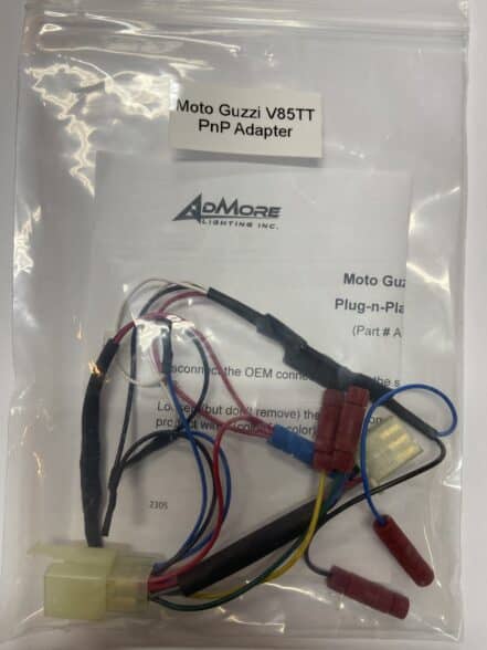 Moto Guzzi V85TT Plug-n-Play Adapter - AdMore Lighting Inc.
